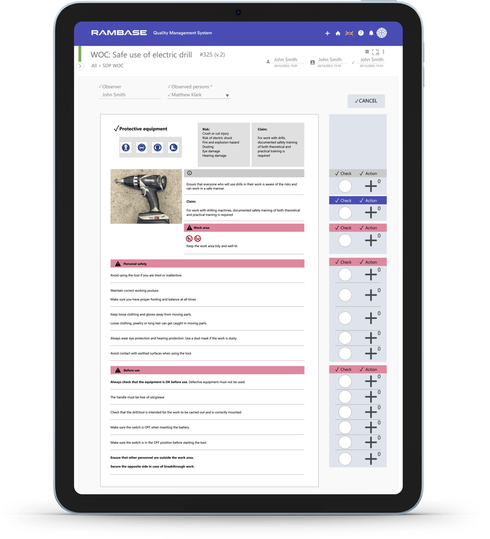 RamBase | Quality Management Software Modules